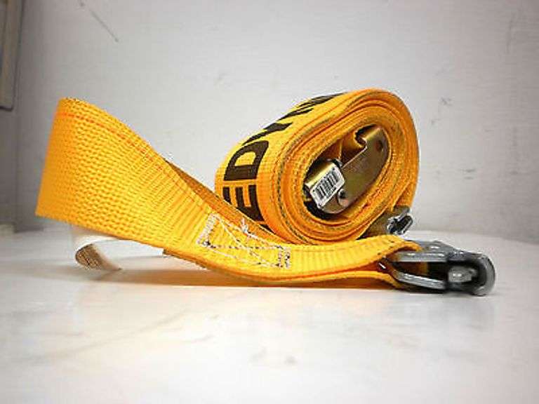 Lot Of 4: KInedyne 12 Ft x 2" Logistic Cam Buckle Strap With E-Track Fittings - Dutch Goat