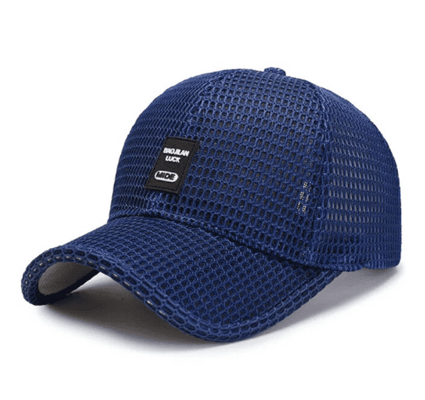 Men's Baojilan Luck Mide Mesh Ball Cap, Size Adjustable - Navy - Dutch Goat