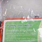 LUIS LADDERS Folding 3 Step Ladder Portable Space Saving Lightweight ...