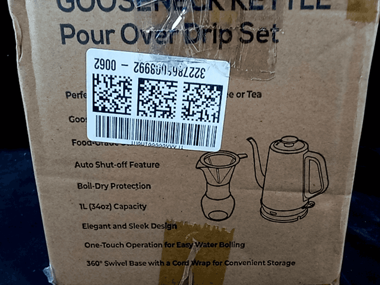 Mueller Electric Gooseneck Tea Kettle - Pour Over Drip Set, GS-710 ...