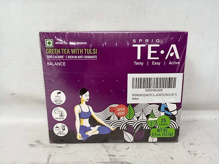 Sprig TE.A Green Tea with Tulsi | Fully Soluble Green Tea | Balance Yo ...