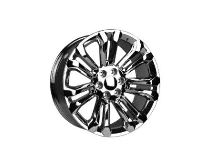 Silver Double Spoke Replica Wheel Rim Chevy Silverado 1500, 22" x 9", 6 ...