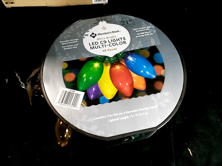 Lot of 2 Member's Mark 50 Count Ultra Bright LED C9 Lights (Multi ...