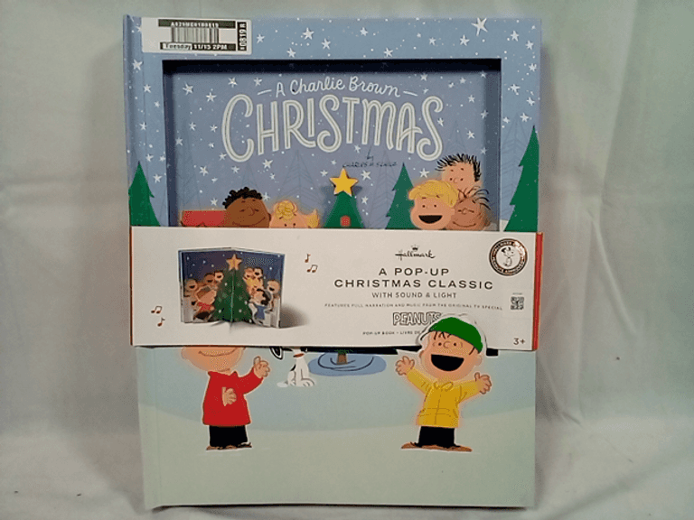 Hallmark A Pop Up Christmas Classic Book with Sound and Light - Peanuts ...