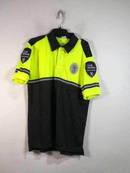 Men's Allied universal Security T-Shirt, Size L - Highlighter Yellow ...