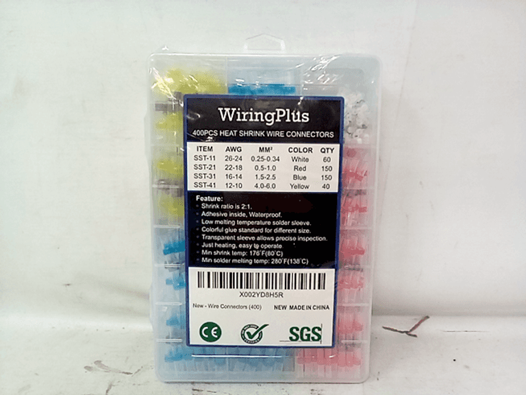 Wiring Plus 400Pc. Heat Shrink Wire Connectors - Dutch Goat