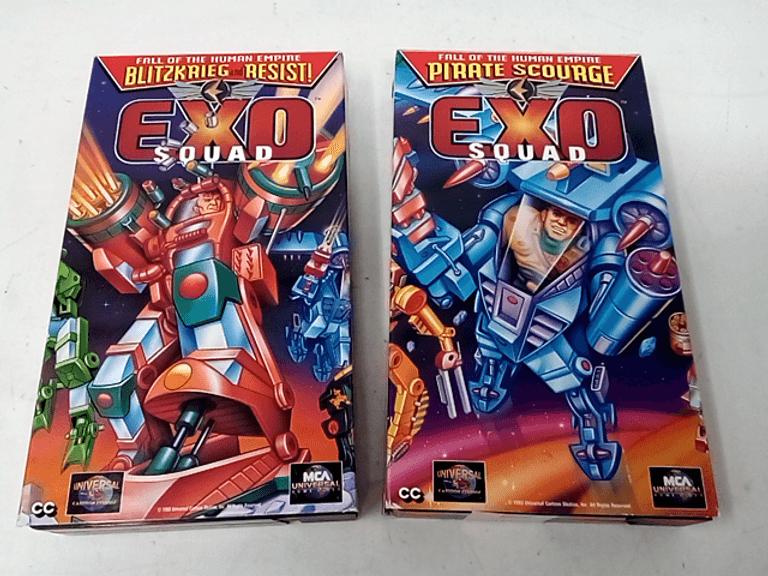 Assortment of 2 EXO Squad VHS Tapes 1990's Sci-fi Cartoons - Rare ...