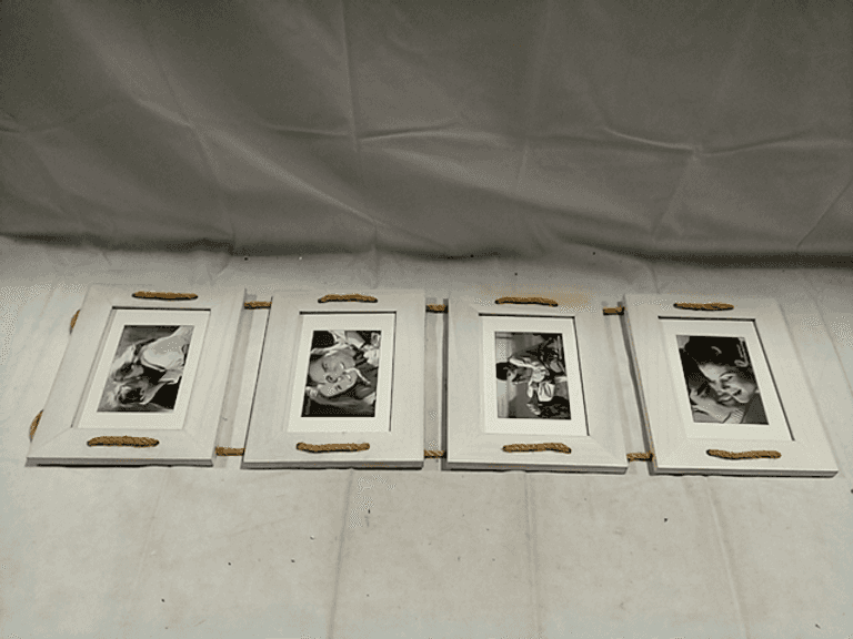 DLQuarts 4-Slot Picture Hanging Frame Set - Dutch Goat