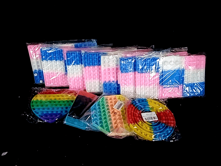 Assortment of 11 - Push Pop Fidget Toys - Assorted Sizes - Dutch Goat