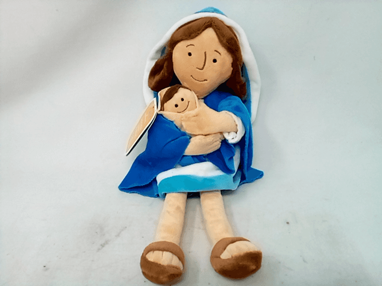 Lot of 2 - Hallmark Mother Mary Holding Baby Jesus Stuffed Doll - Dutch ...