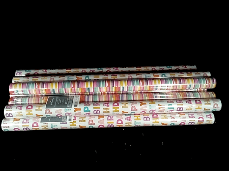 Assortment of 6 - Hallmark Gift Wrap Packs - Assorted Designs, 2 in ...