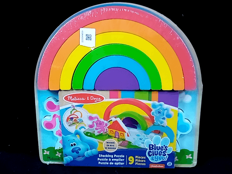Melissa and Doug Blues Clues Rainbow Stacker Puzzle, Set of 9 - Dutch Goat