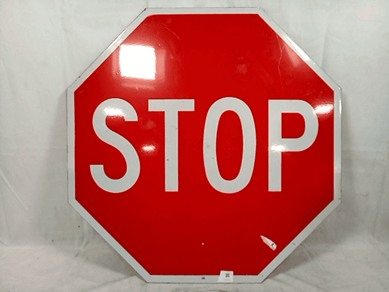 Reversible Slow/Stop Sign - Dutch Goat