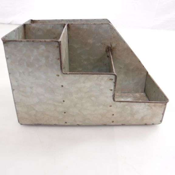 Creative Co-op Metal Desk Organizer With 4 Compartments In Galvanized ...