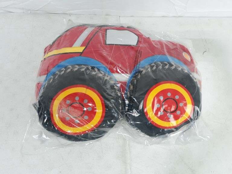 Red Car Pillow - Slightly Vacuum Sealed, about 20" Long - Dutch Goat