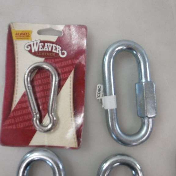 Assortment Of Carabiners: 4 Threaded Quick Link Carabiners Zinc, 3 ...