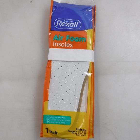 Lot Of 3: Rexall Double Air Foam Insoles, 1 Pair (3 Pairs Total ...