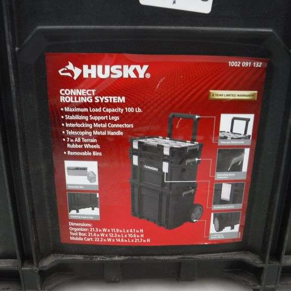 Used And Dirty Husky Connect Rolling Cart 22"x 14"x 21" - Dutch Goat
