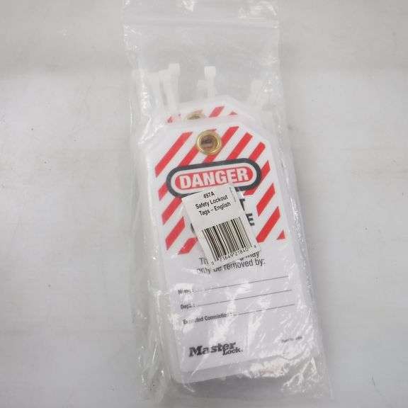 Master Lock 497A Pack Of 12 Lockout Tagout Tags, Laminated "Do Not ...