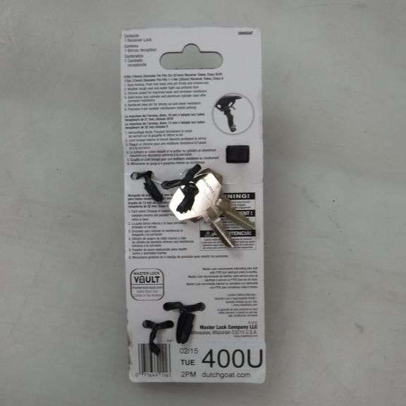 Master Lock Chrome Swivel Head Receiver Pin and Lock - Dutch Goat