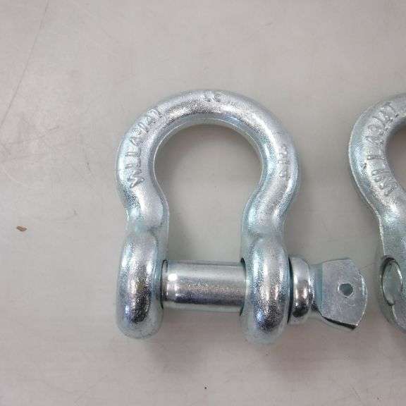 Assortment Of Shackles: 2 Galvanized Screw Pin Anchor Shackle 4.75 Ton ...