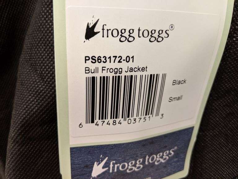 Frog Toggs ~ Bull Frogg Jacket ~ Black ~ Small - Dutch Goat