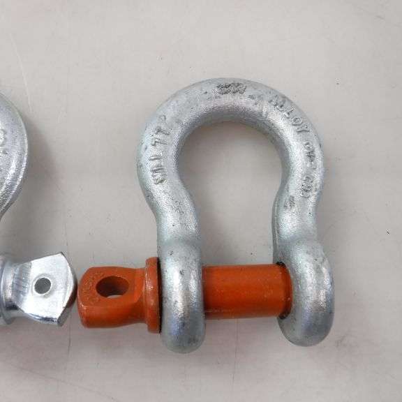 Assortment Of Shackles: 2 Galvanized Screw Pin Anchor Shackle 4.75 Ton ...