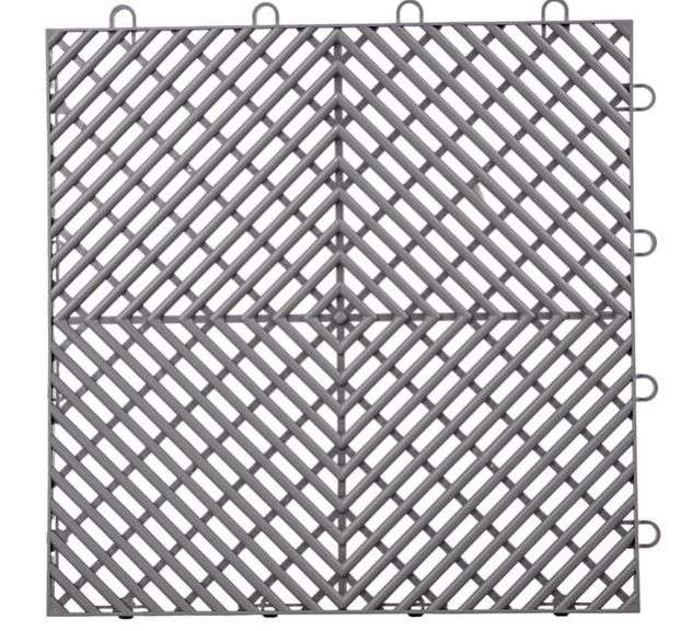 Pack Of 6: Plastic Drainage Tiles Interlocking 12x12x0.5 Inches, Deck ...