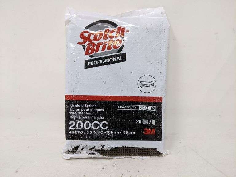 Scotch Brite Professional Heavy Duty Griddle Screens 200CC - 20 In the ...