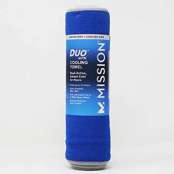 Mission Duo Max Cooling Towel - Drying Side & Cooling Side - Cobalt ...