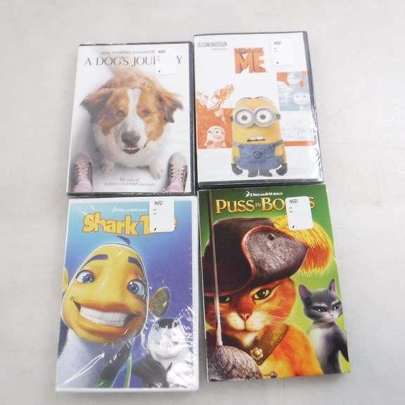 Assortment Of 4 DVD Movies: Despicable Me, A Dog's Journey, Puss In ...
