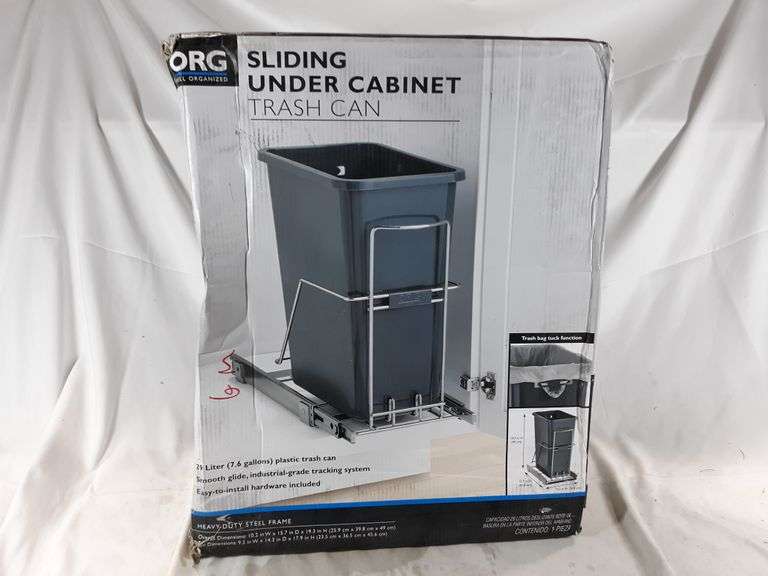 Org Well Organized Sliding Under Cabinet Trash Can - Dutch Goat