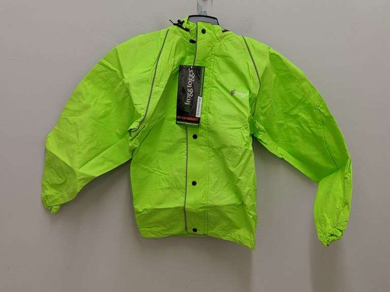 Frog Toggs ~ Road Toad Reflective Jacket - Hi-Vis Green - XXLarge ...