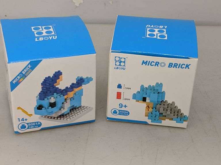 Assortment of 2 Micro Brick Characters - Pokémon Figures Both Blue ...