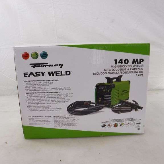 Forney Easy World 140 Welder - Multi-Process Welder - 3 in 1 Stick ...