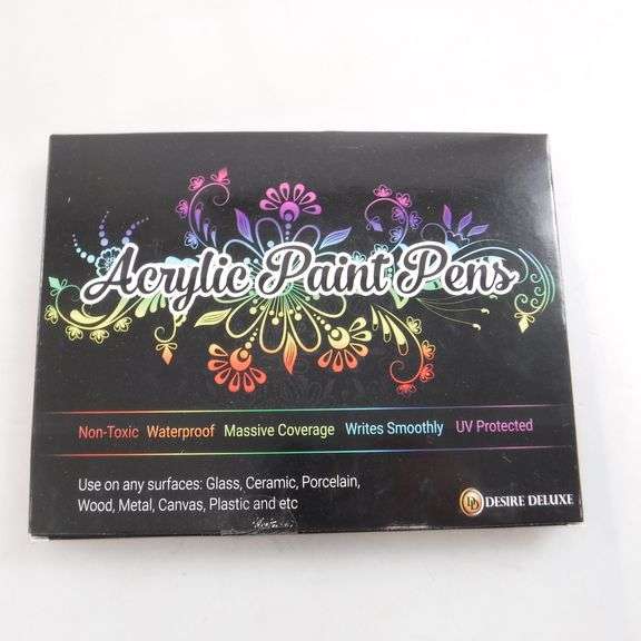 12 Pack Colorful Acrylic Paint Pens - Write On Any Surface (Glass ...