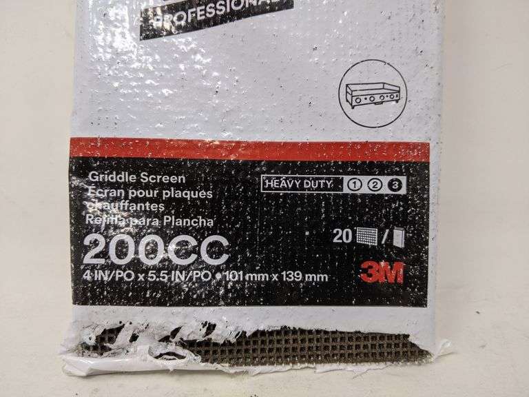 Scotch Brite Professional Heavy Duty Griddle Screens 200CC - 20 In the ...