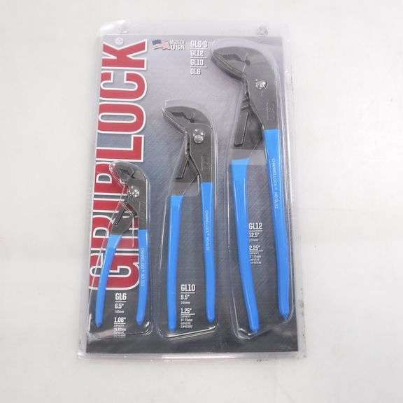 Channellock Griplock 3 Piece Offset Tongue And Groove Plier Set - Dutch ...
