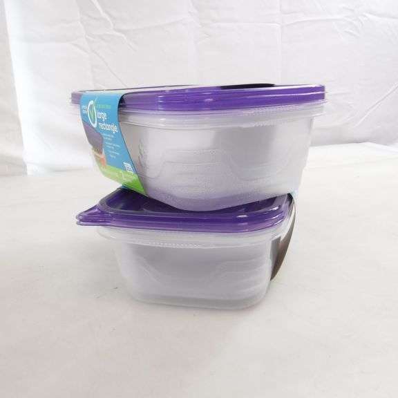 Lot Of 2 Packs: Simply Done 2 Pack Snap And Store Large Rectangle ...