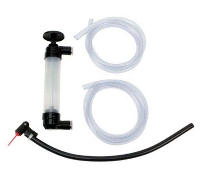 Wilmar Grip Clip Transfer Pump - Hand Pump with 1/2" x 48" Clear Hose ...