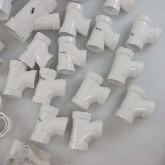Large Bag Of Assorted PVC Pipe Fittings, See Pics For Details - Dutch Goat