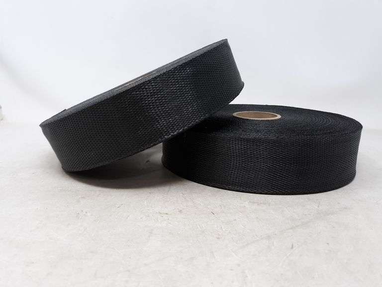 Lot of 2 Diversitech Black Woven Duct Rolls - 710-100 - Dutch Goat