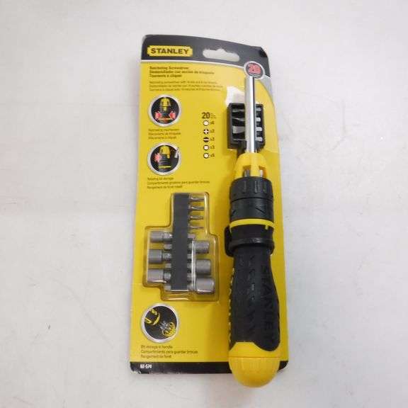 Stanley Ratcheting Screwdriver 20 Piece Set - Multi Bit Drive - Dutch Goat