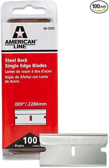 4 Packs 100 American Line Single Edge Razor Blades - Dutch Goat
