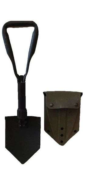 Army Issued E-Tool Entrenching Tool Tri-Fold Shovel With Carry Case ...