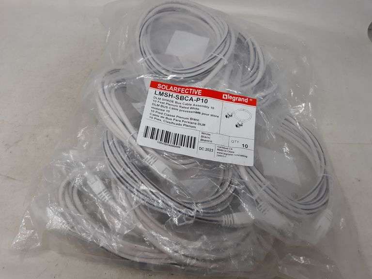 Legrand Solarfective DLM Shade Bus Cable Pack - 10 Pack, LMSH-SBCA-P10 ...