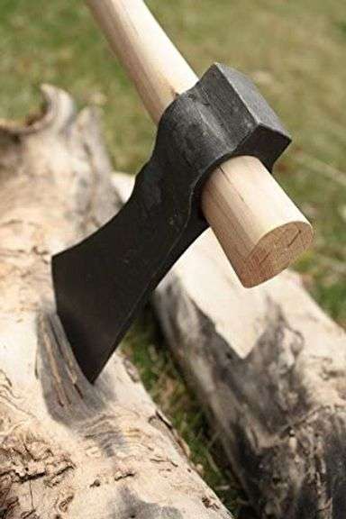 Camping Tomahawk - Hatchet with Hammer Poll - Hand Forged Steel Camp ...