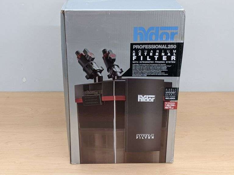 Hydor Professional 250 Aquarium External Filter with Integrated Priming ...