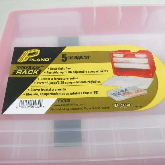 Plano Molding 932-001 Parts Cabinet - 5 Compartment Porsche Red - Dutch ...