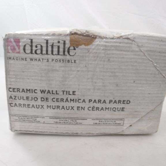 Box Of 100 Daltile Ceramic Wall Tiles 3x6" **Some Of The Tiles Are ...